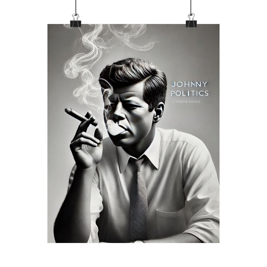 JFK Iconic Wall Art Bold Prints Presidential Home Decor Gallery Wrapped ...