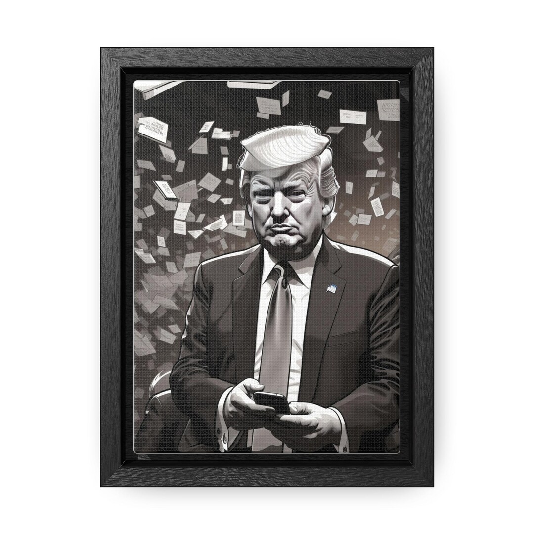 President Trump Artwork Hilarious Posters & Gallery Canvas Wraps ...