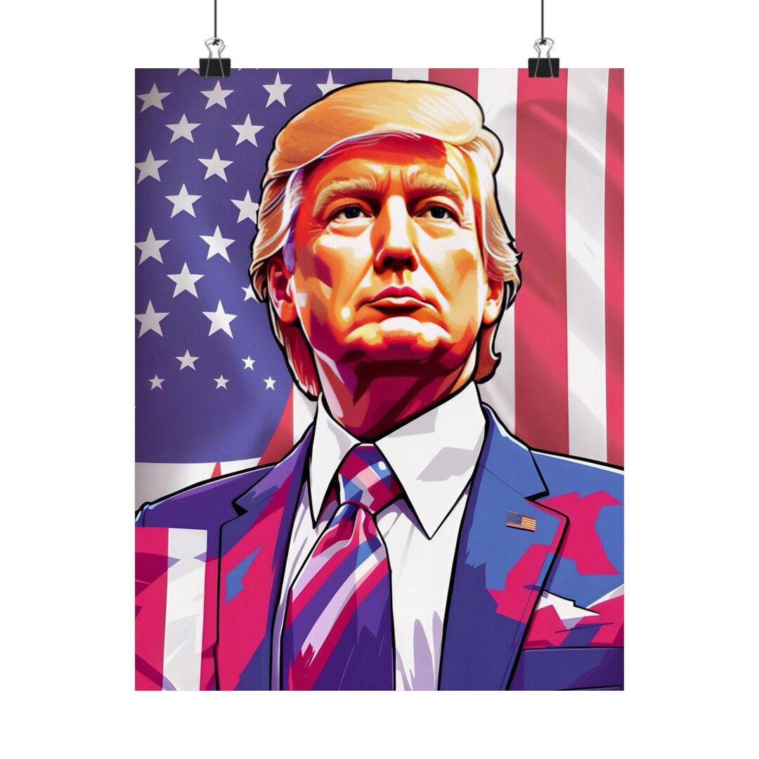 President Trump Poster Bold & Funny Wall Art Perfect for Home ...