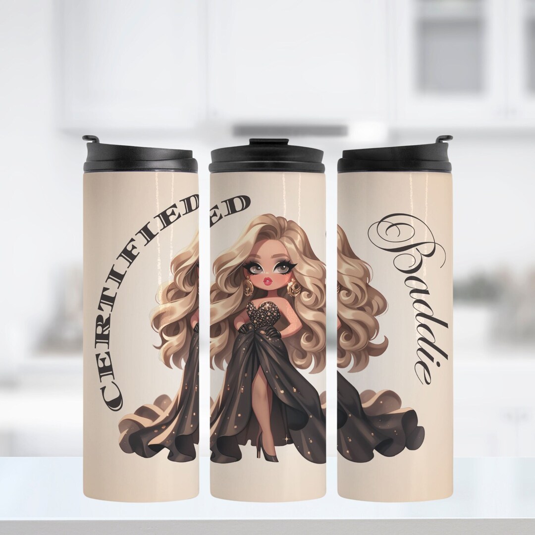 Certified Baddie Tumbler, Chibi Doll, Chibi Girl, Chibi Baddie, Glamour ...
