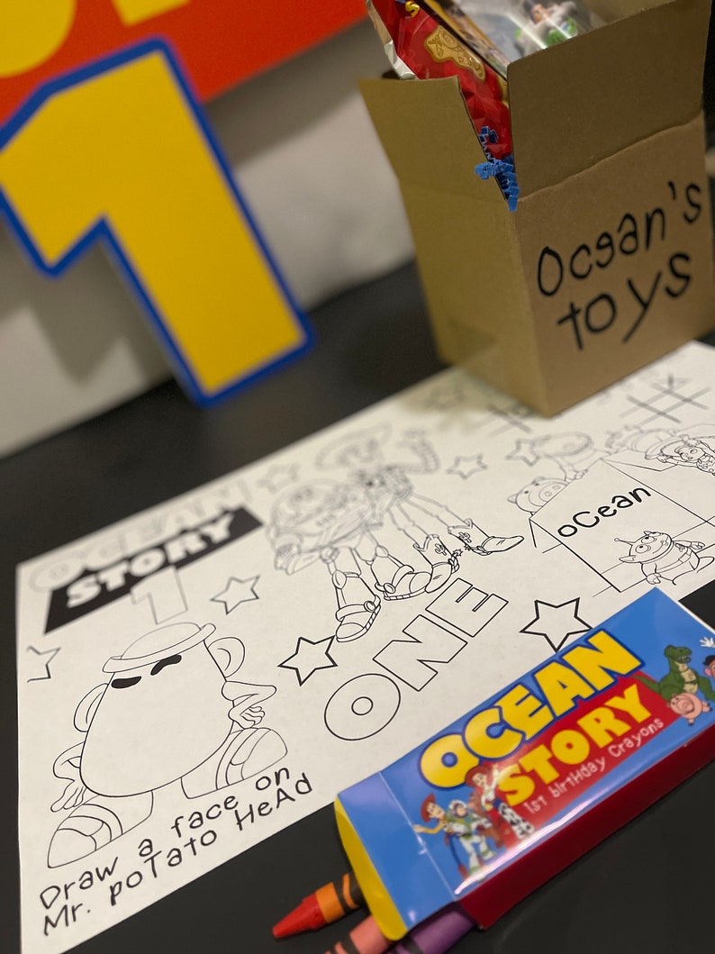 Toy Story Activity Sheets, Birthday Coloring Sheet, Printable, Digital ...