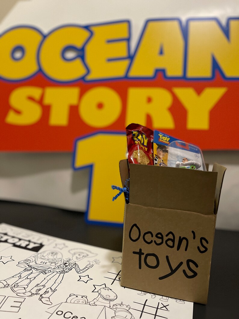 Toy Story Themed Party Box, Centerpieces , Toy Story Inspired Favor Box ...