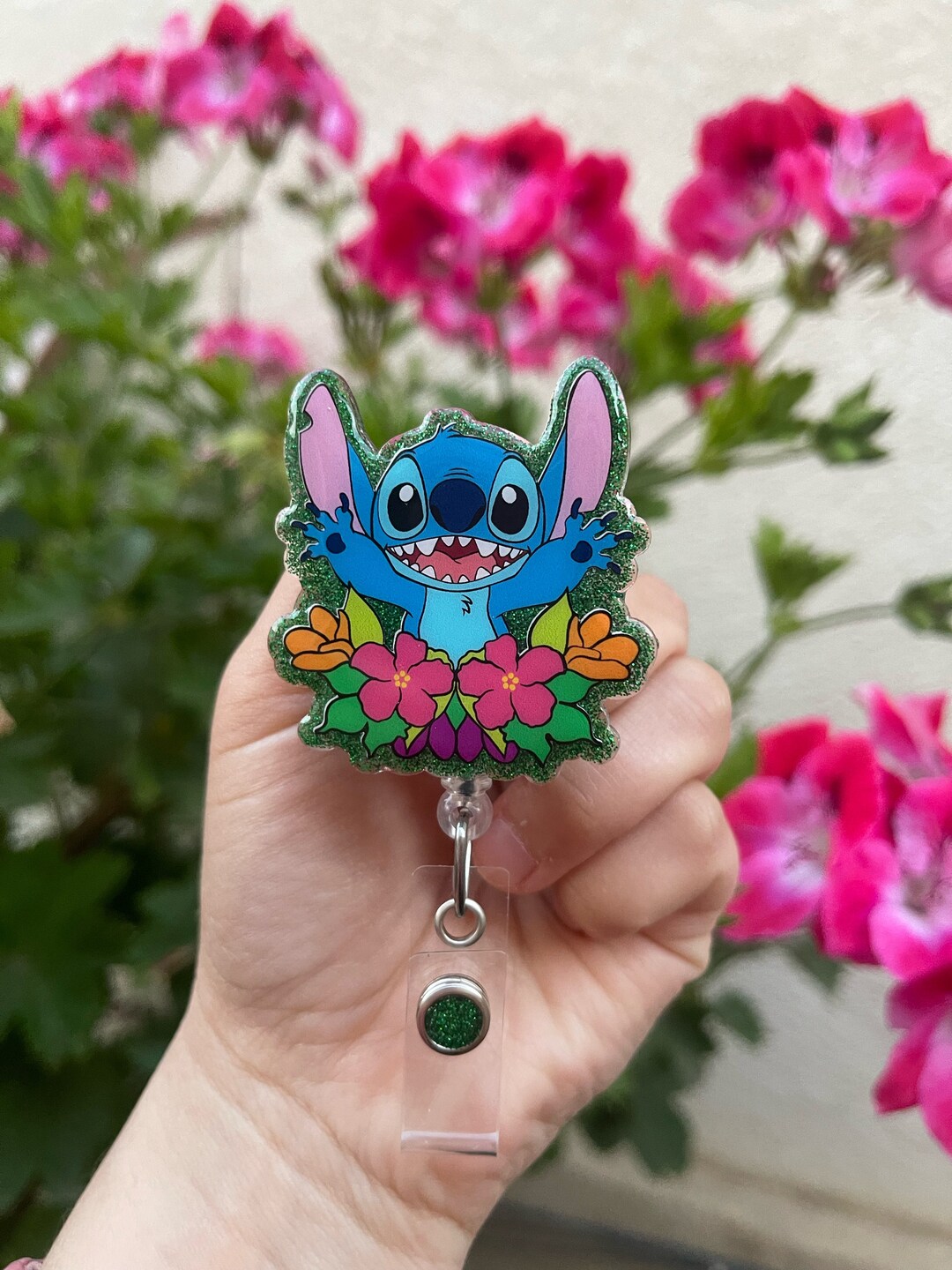 Hula Blue Alien Badge Reel-cute Badge Reels-character Badge Reels ...