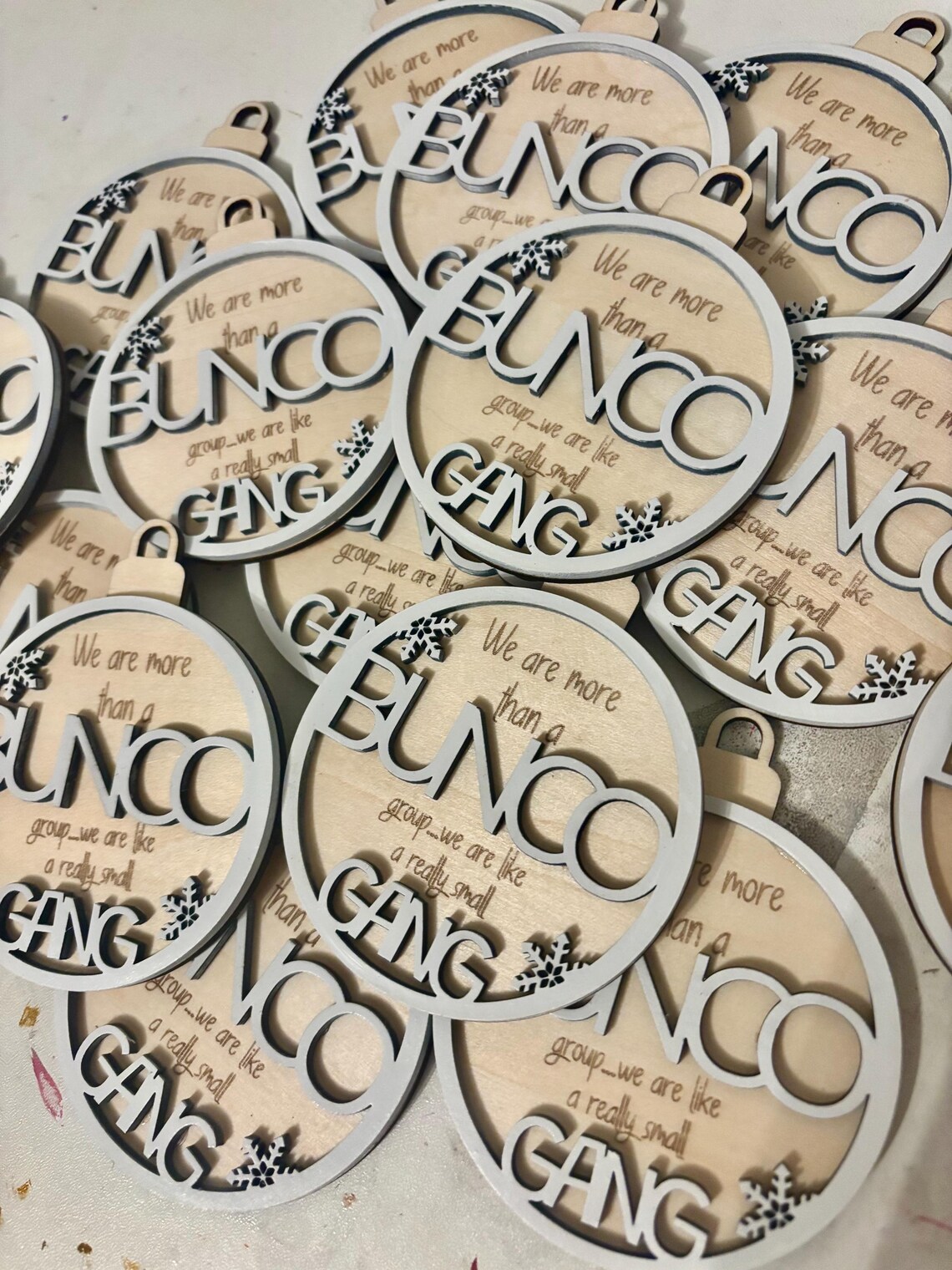 Bunco Ornament | Gift for Bunco Babes, Bunco Group | Bunco Night ...