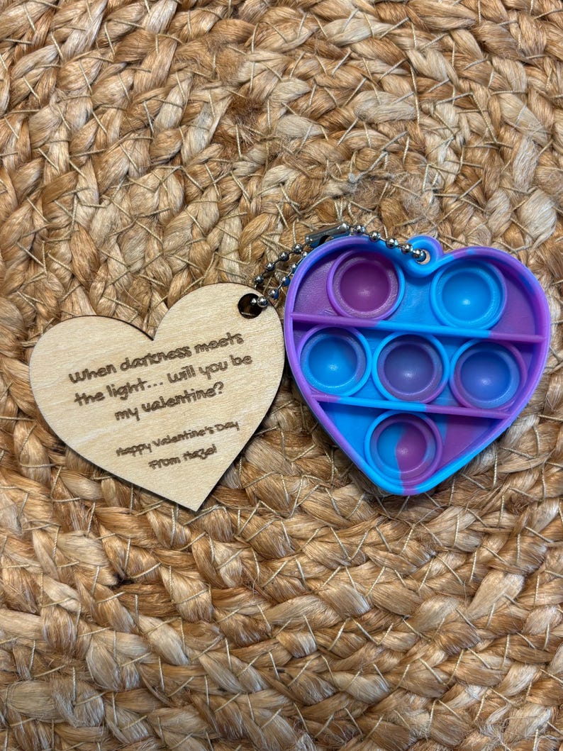K-pop Valentine’s Day With Heart Pop It - Classroom Valentine, Laser ...