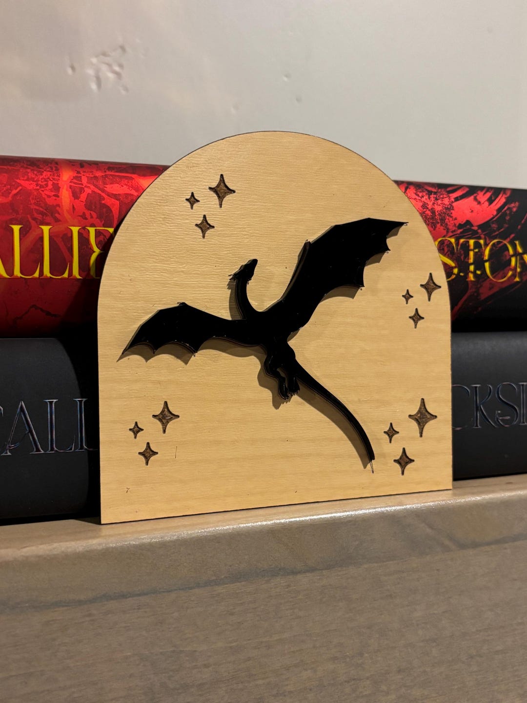 Bookshelf Trope Sign | Bookish Decor| Book Lover Gift | Wood Shelf ...