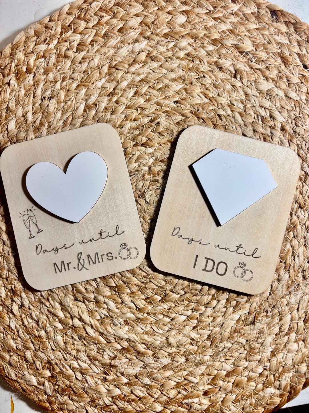 Wedding Countdown Whiteboard | Days Until I Do | Mr. & Mrs. Engagement ...