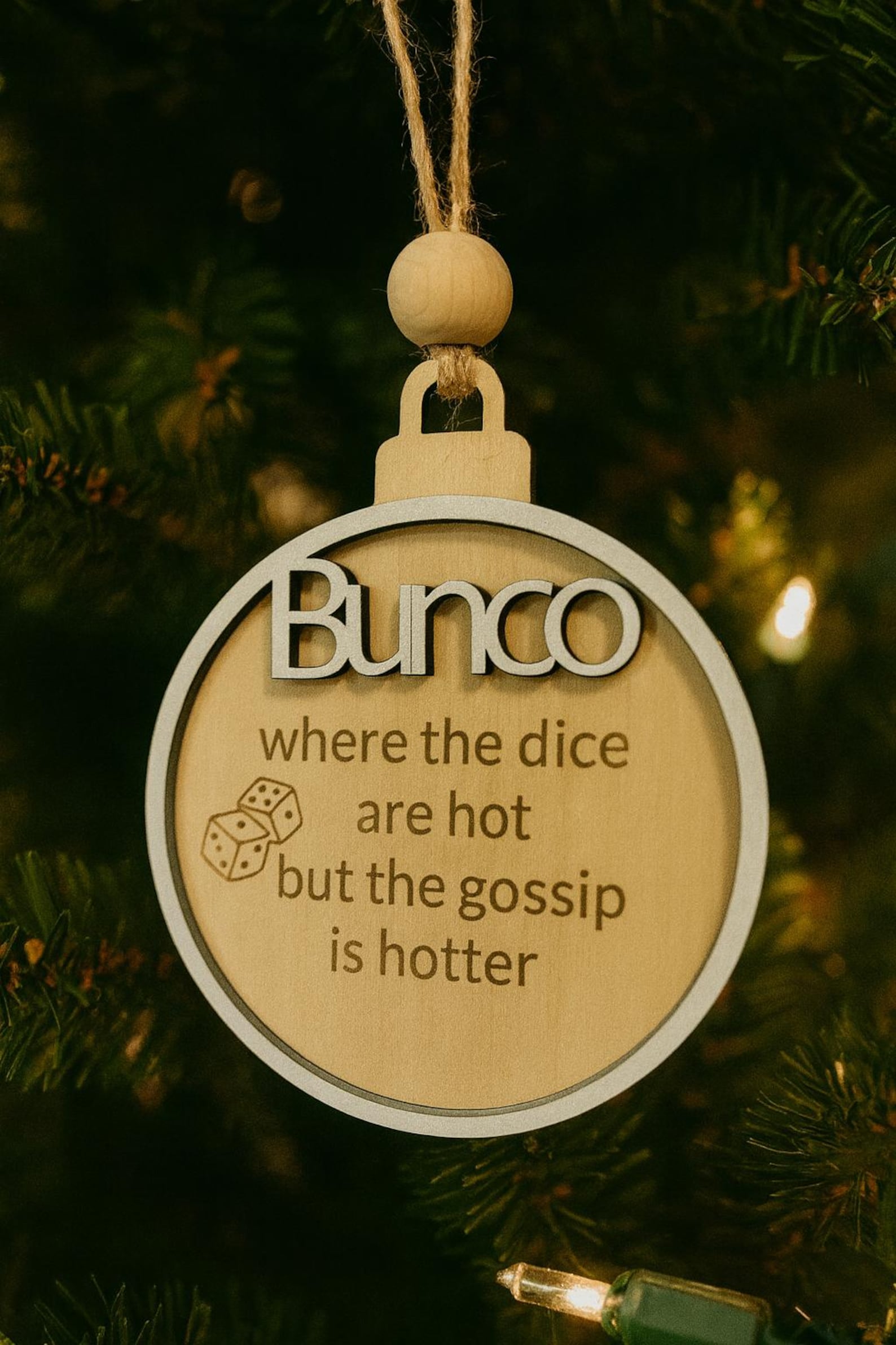 Bunco Ornament | Gift for Bunco Babes, Bunco Group | Bunco Night ...