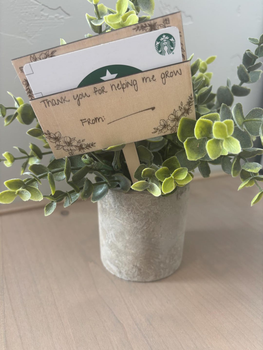 Teacher Appreciation Gift Card Holder; End of School Year Thank You ...