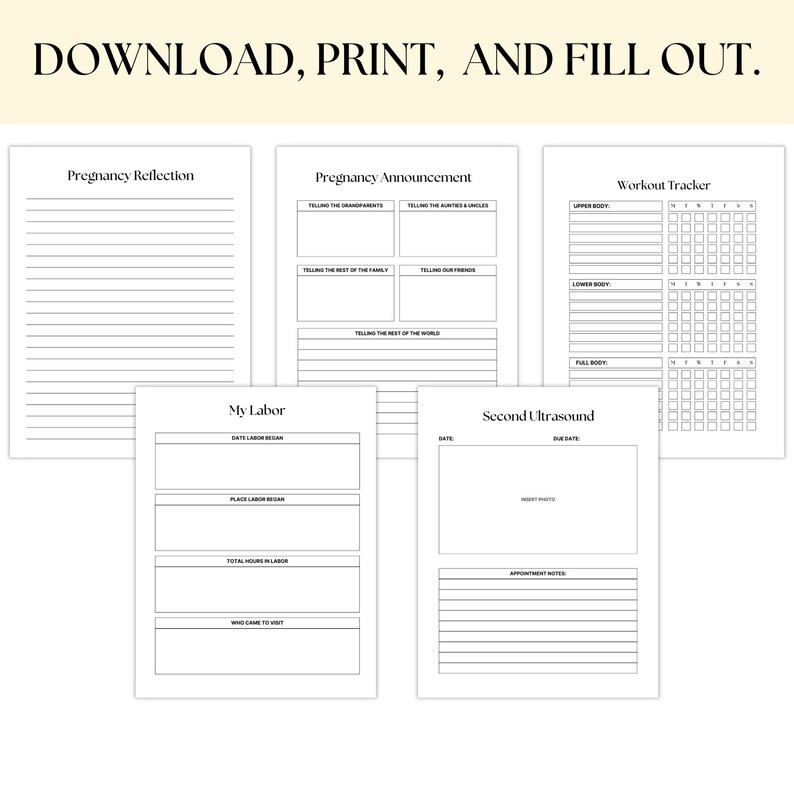 40-week Ultimate Pregnancy Journal, Affirmation Cards for Labour and ...