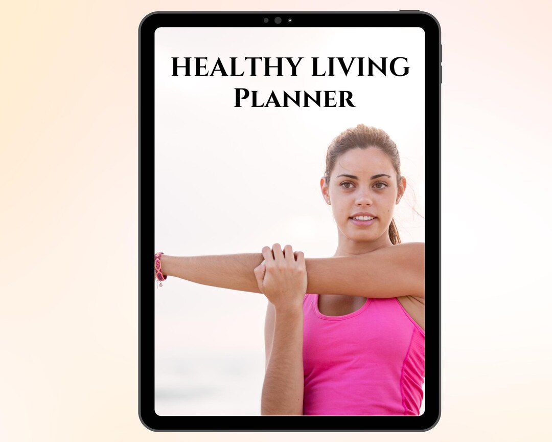 Healthy Living Planner Editable Canva Template MRR/PLR, Mindful Living ...