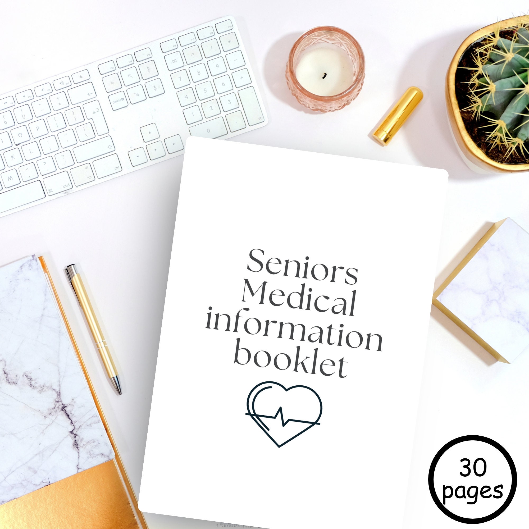 Seniors' Medical Information Booklet, Health Record, Wellness Record ...