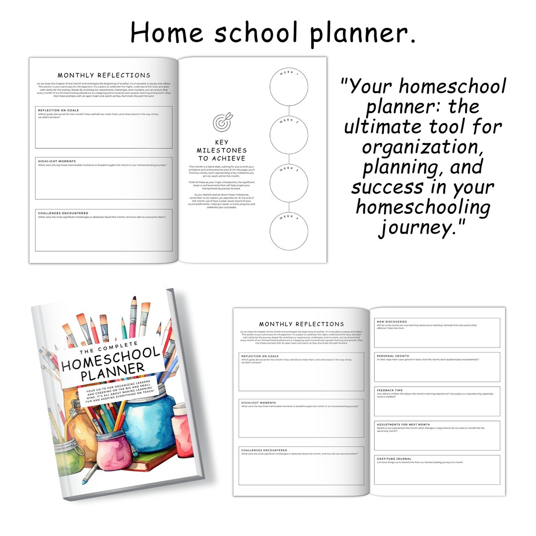 Home School Planner, Homeschooling Guide, Parent Home School Guide ...