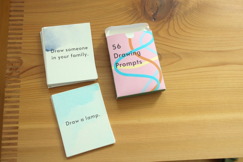 Drawing Prompts | Creative Inspiration Cards | Creative Ideas | Drawing ...