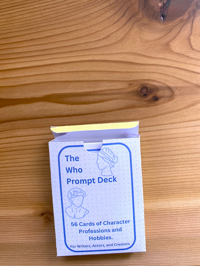 The Who Card Deck | Creative Prompts | Story Building | Character ...