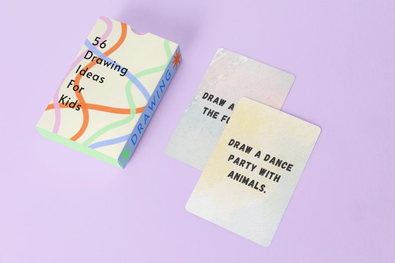Drawing Prompts for Kids | Creative Ideas | Drawing Practice | Card ...