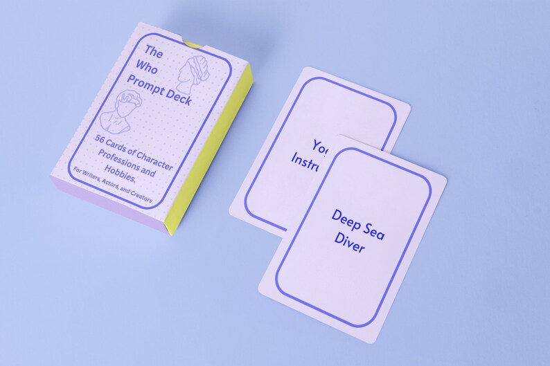 The Who Card Deck Creative Prompts Story Building Character Building ...