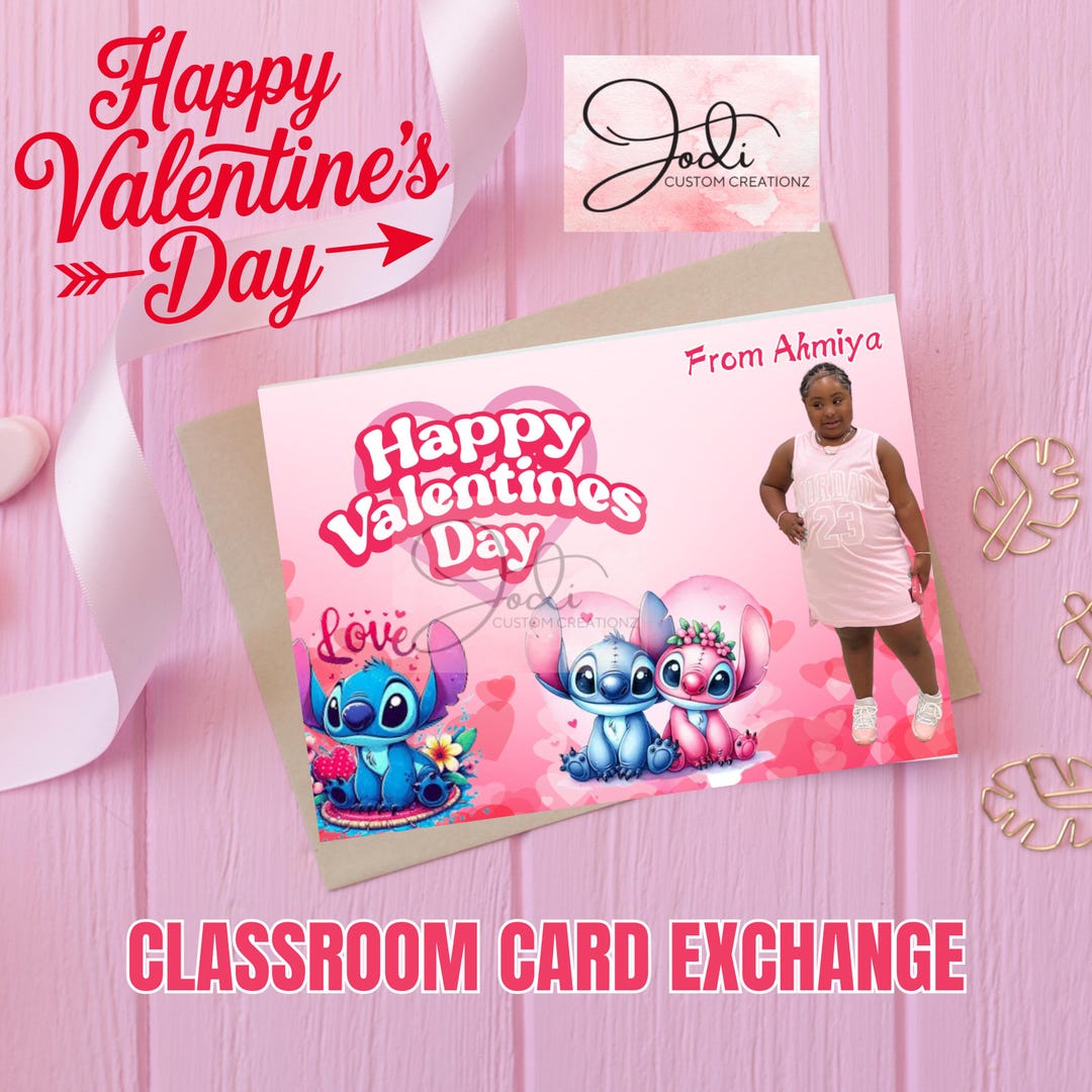Classroom Card Exchange, Classroom Valentine's Card, Character ...