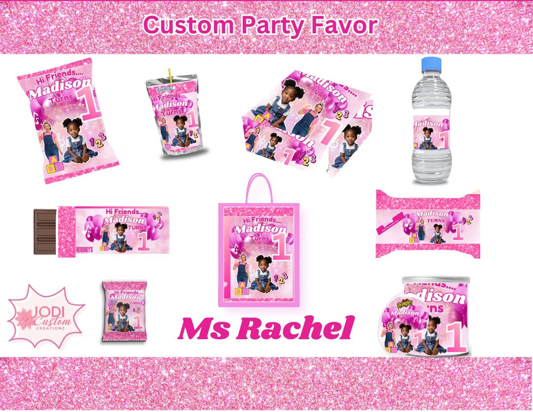Ms Rachel Party Printables, Custom Birthday Ms Rachel Party Bundle ...