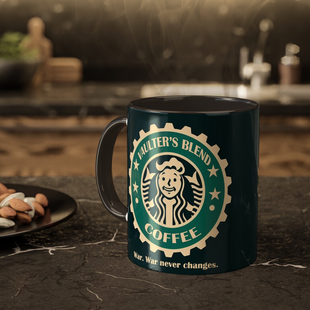 Fallout with a Splash of Starbucks Mug, Fallout Coffee Cup, Fallout ...