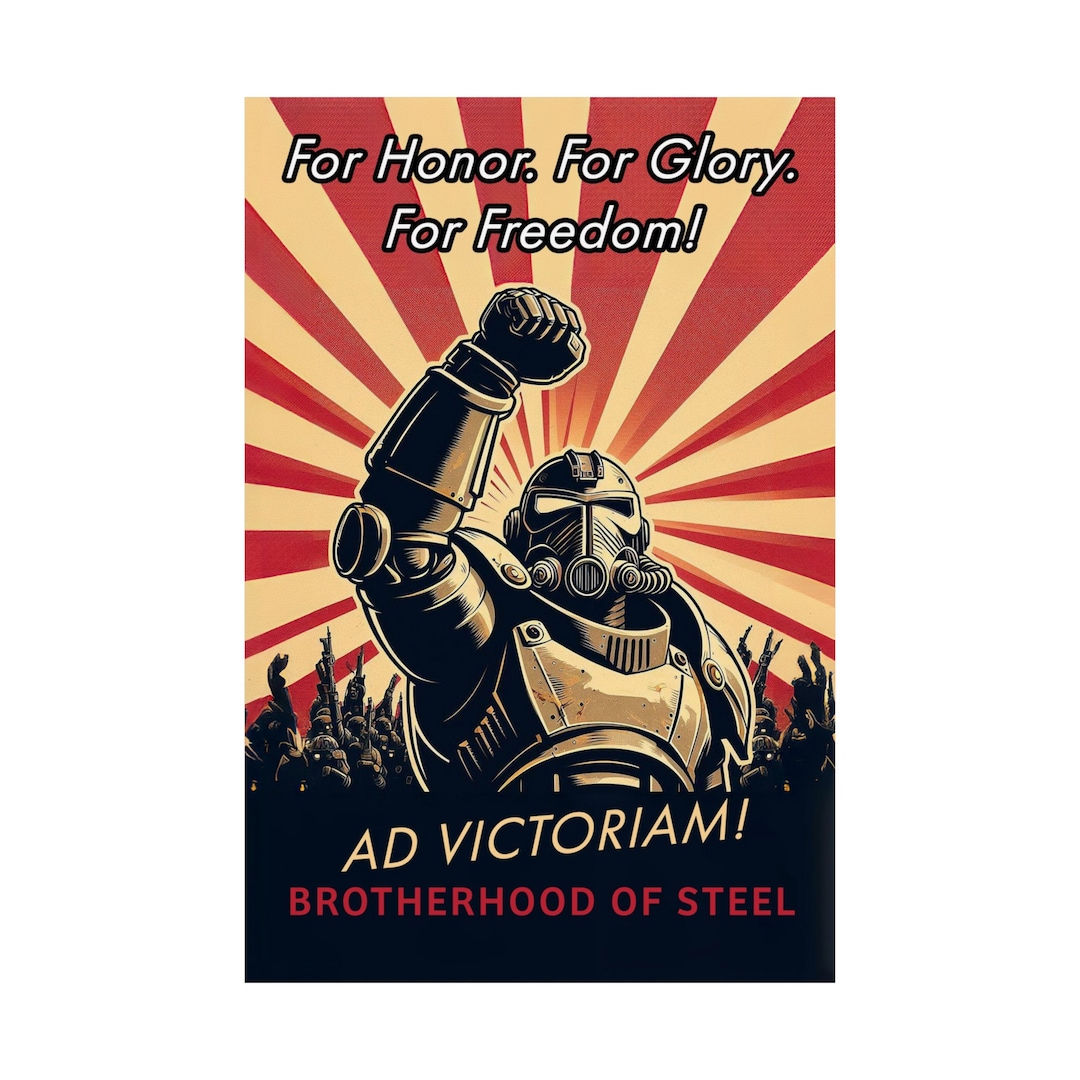 Brotherhood of Steel Poster Fallout 4 Great Fallout Prop and Fallout ...