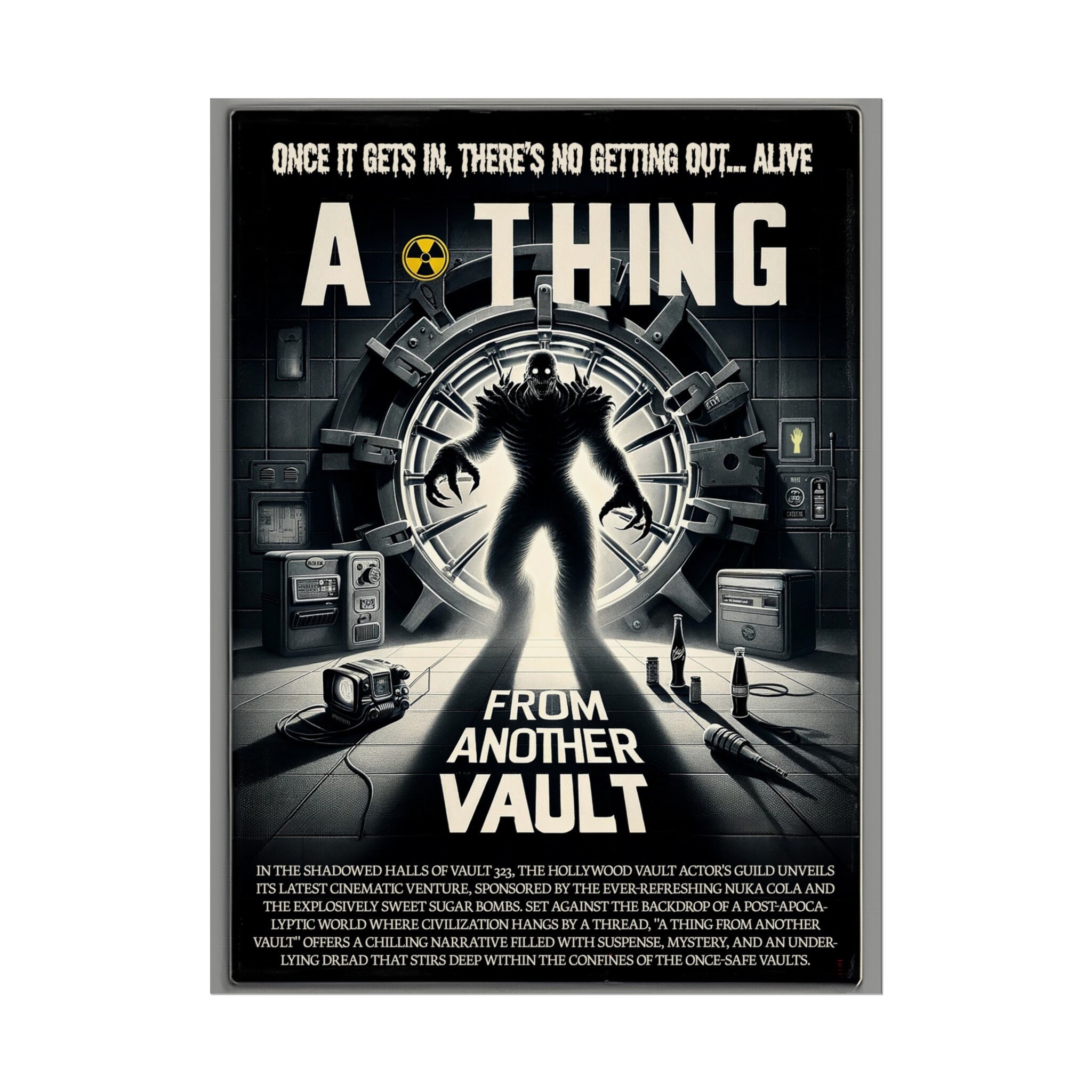 Fallout Vault 323 Hollywood Movie Poster, Fallout 4 Style Great for ...