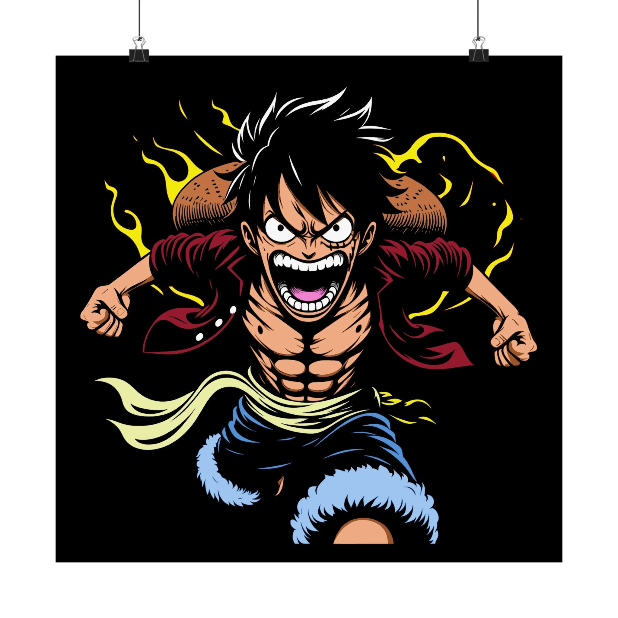 Anime Poster Monkey D Luffy Poster One Piece Poster Manga Wall Art ...