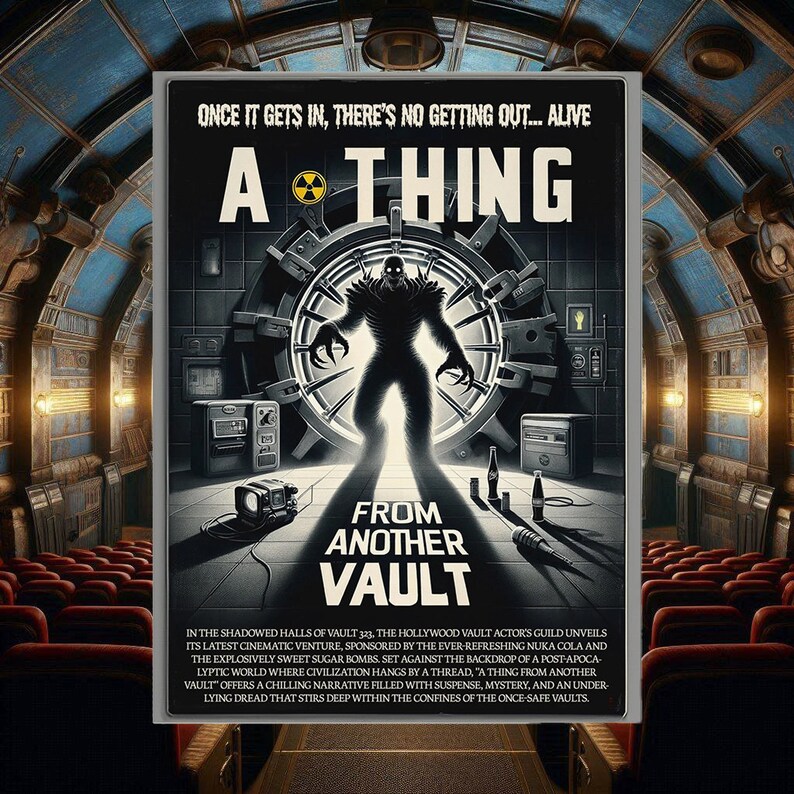 Fallout Vault 323 Hollywood Movie Poster, Fallout 4 Style Great for ...