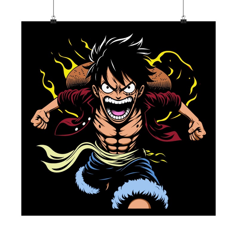 Anime Poster Monkey D Luffy Poster One Piece Poster Manga Wall Art ...