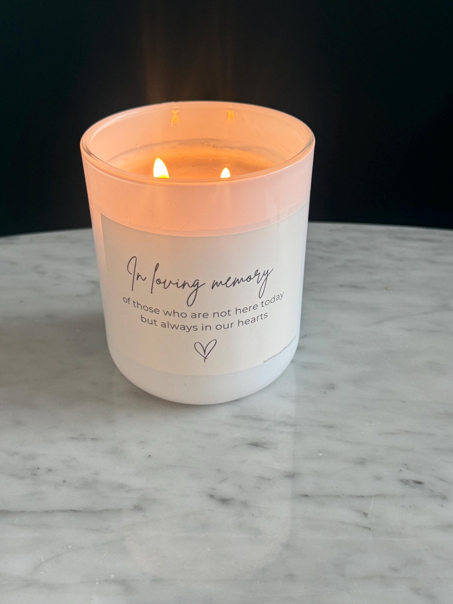 In Memoriam Candle, Remembrance Gift, in Loving Memory, Funeral Candle ...