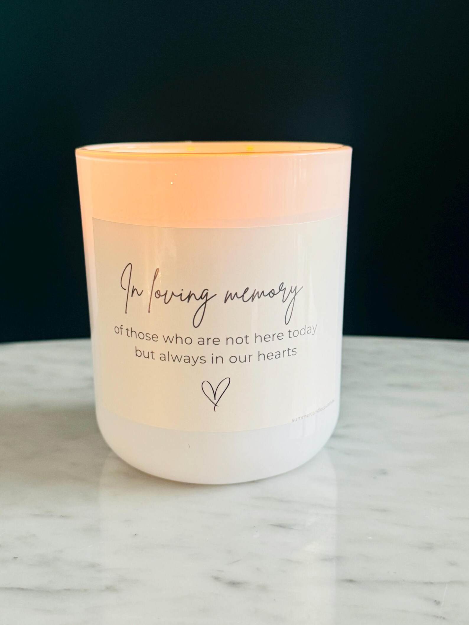 In Memoriam Candle, Remembrance Gift, in Loving Memory, Funeral Candle ...