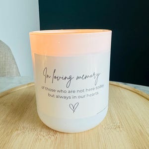 In Memoriam Candle, Remembrance Gift, in Loving Memory, Funeral Candle ...