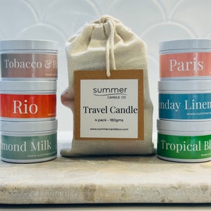 Travel Candle, Sample Candles, Travel Tin, Travel Gift, Sample Pack ...