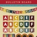 Modern Boho Rainbow Bulletin Board Letters and Border, Letter Banner ...