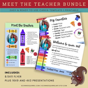 Meet the Teacher Night Template, School Open House Canva Template ...
