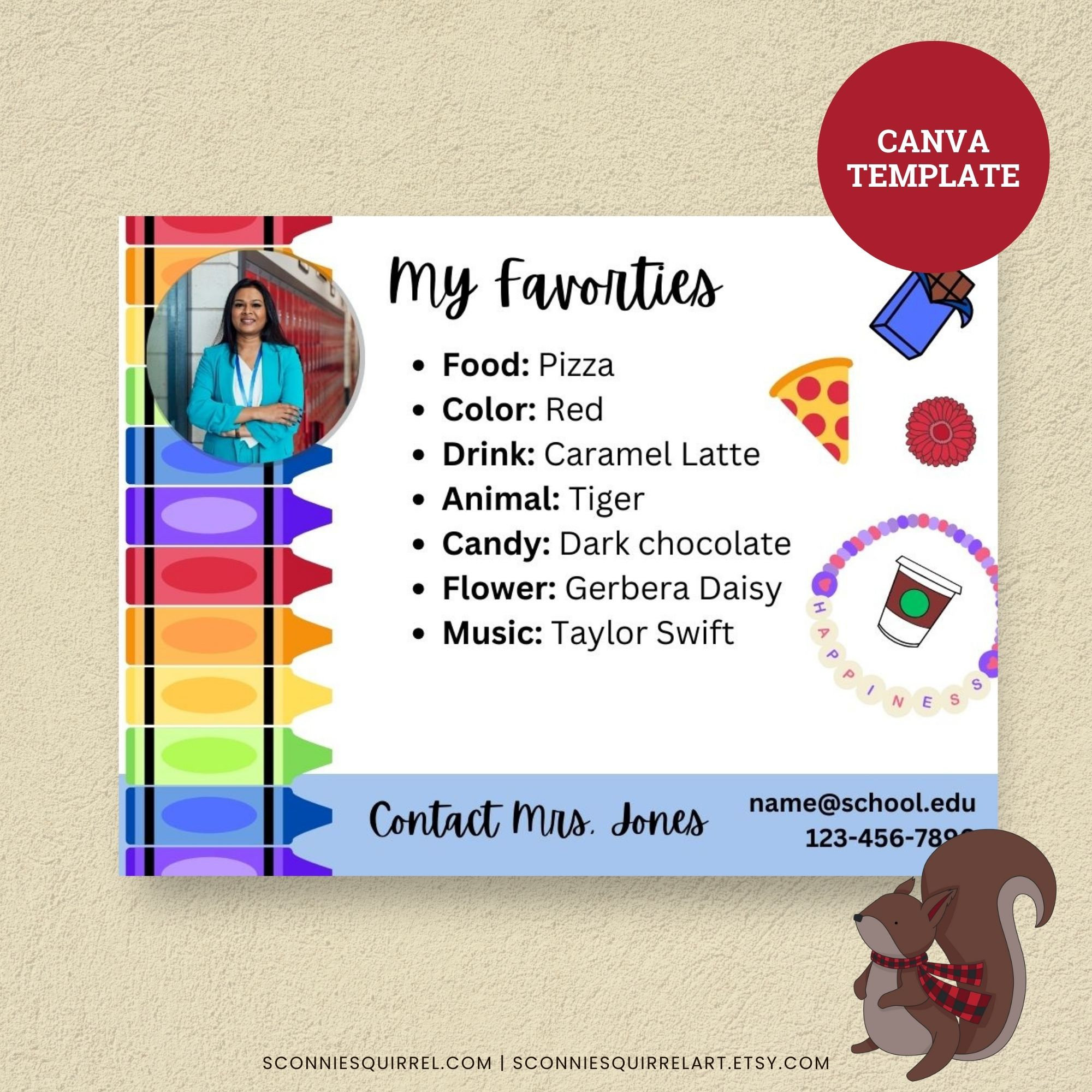 Meet the Teacher Night Template, School Open House Canva Template ...