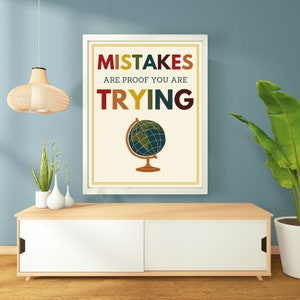Growth Mindset Posters, Canva Template Printable, Classroom ...
