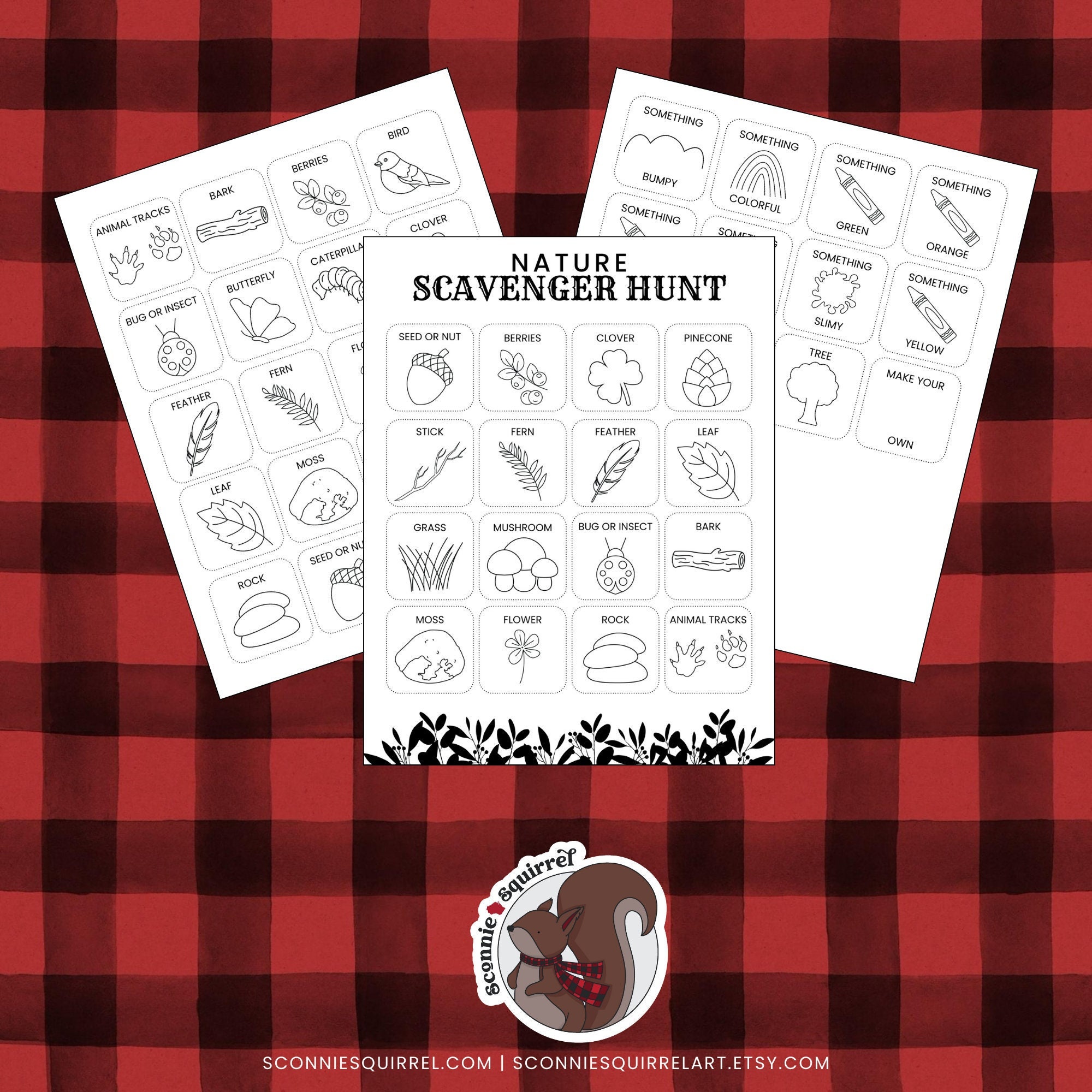 Outdoor Scavenger Hunt Canva Template Printable - Etsy