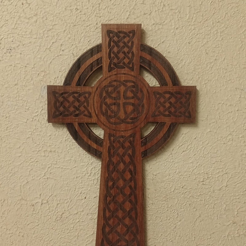 Wooden Celtic Cross - Etsy