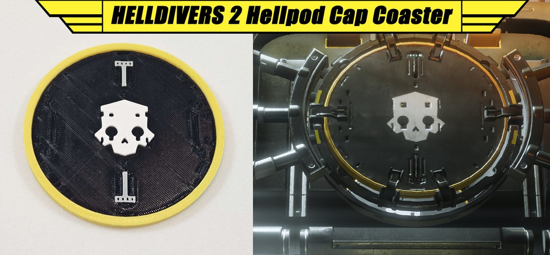 Helldivers 2 Hellpod Cap Coaster - Etsy
