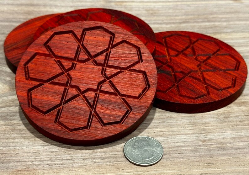 Set of 6 Handmade Coasters Islamic Art Ramadan Eid Gift Arabesque - Etsy
