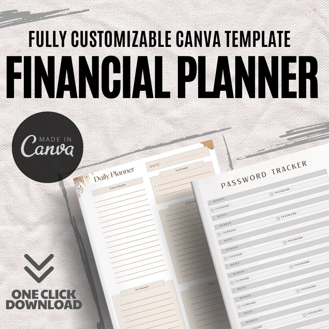 Finance Digital Business Planner Kit | Budget & Bill Tracker | Expense ...