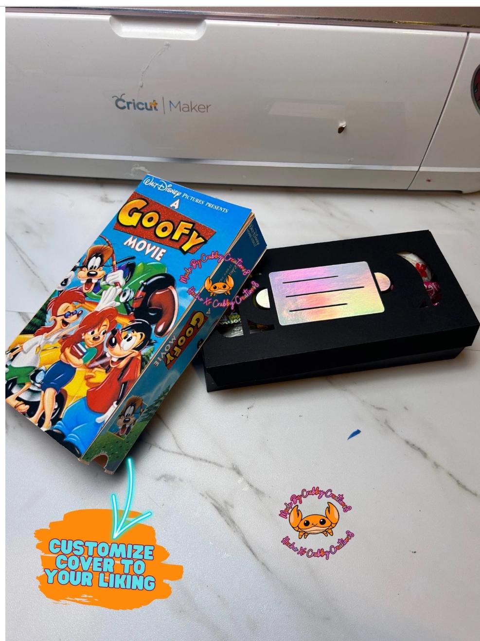 VCR Tape Shape Svg, VHS Svg, VCR Tape Studio, Vhs 3d Treat Box. Crabby ...