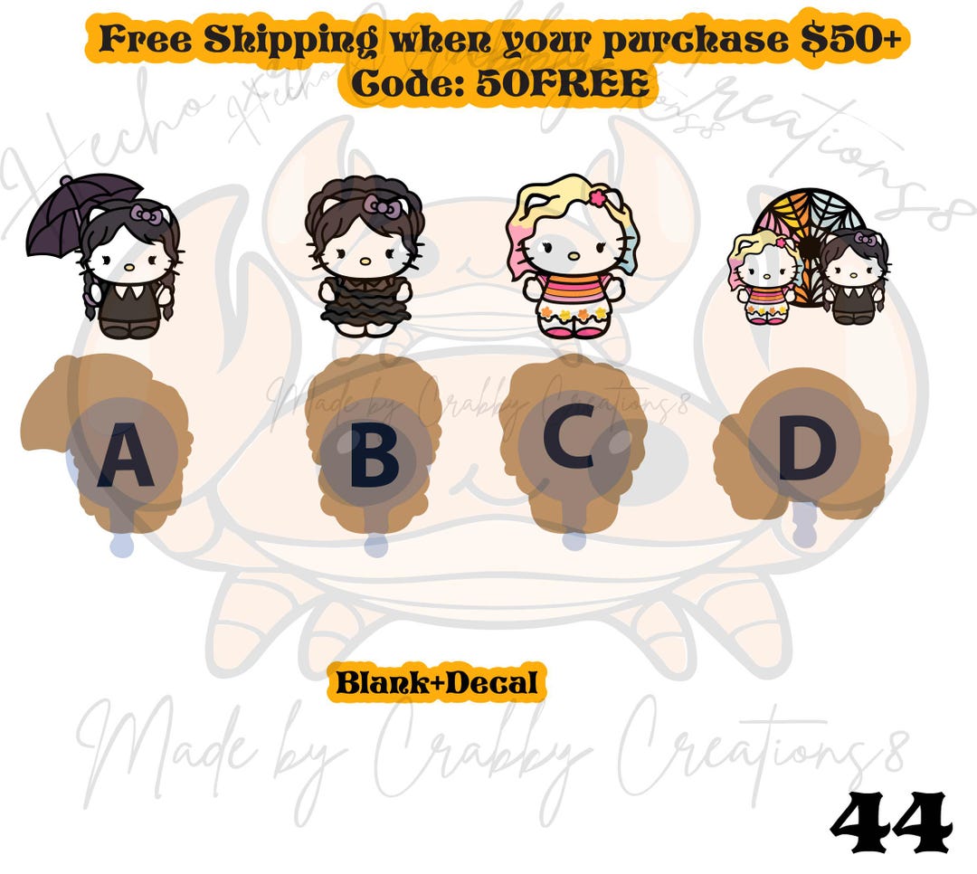 HK Wednesday Badge Reel Blanks and Decal 44 - Etsy