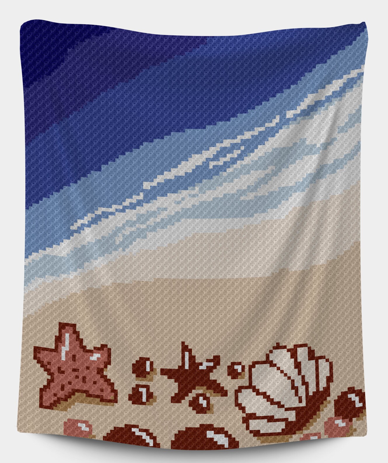 Seaside Shells C2C Blanket Crochet Digital Pattern - Etsy
