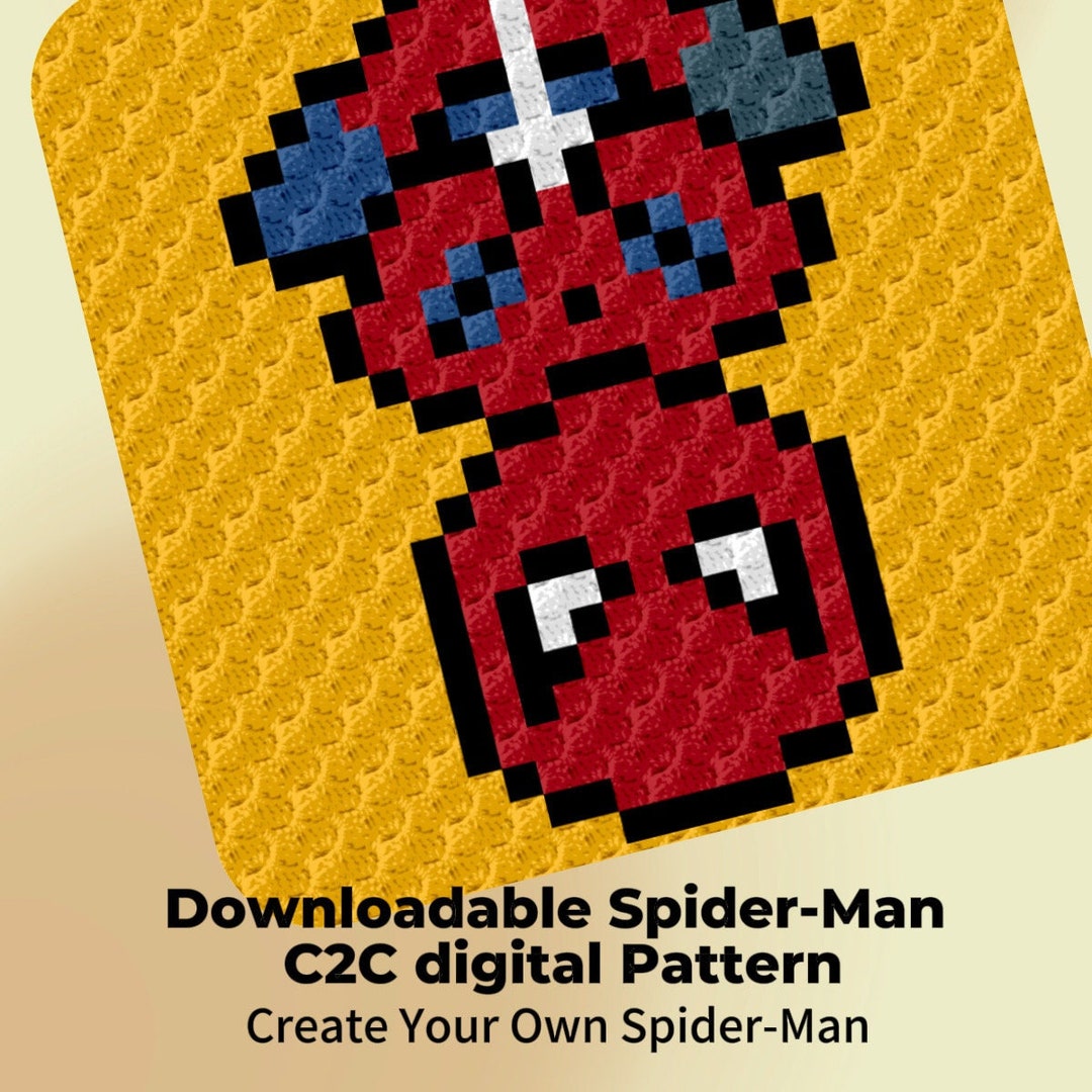 Marvel Spider-man C2C Crochet Pattern: A Comprehensive Digital Pattern ...