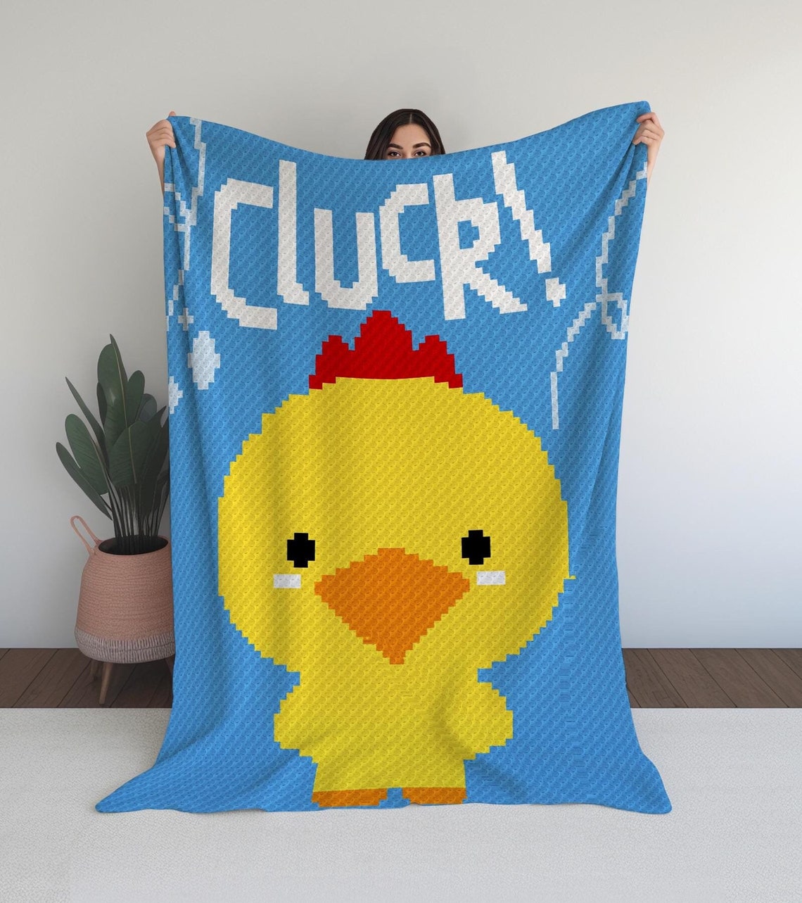 Chicken C2C Crochet Pattern: Farm Animal Blanket (PDF Pattern) - Etsy
