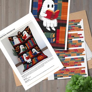 Ghost Bookshelf Crochet Blanket Pattern: Spooky Halloween Decor (PDF ...