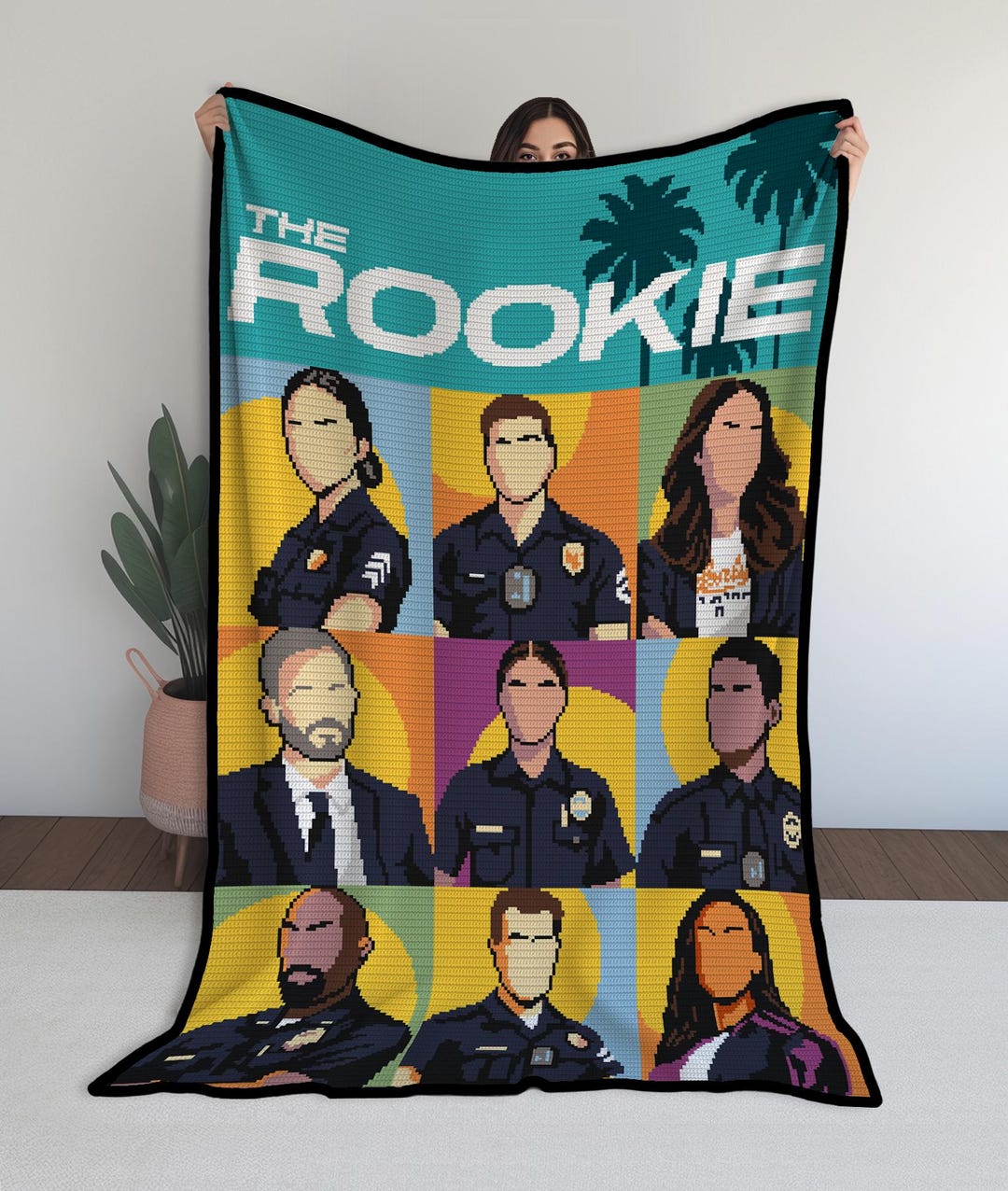 Pop Art Police Drama Crochet Pattern: Tapestry Blanket Graph (PDF ...
