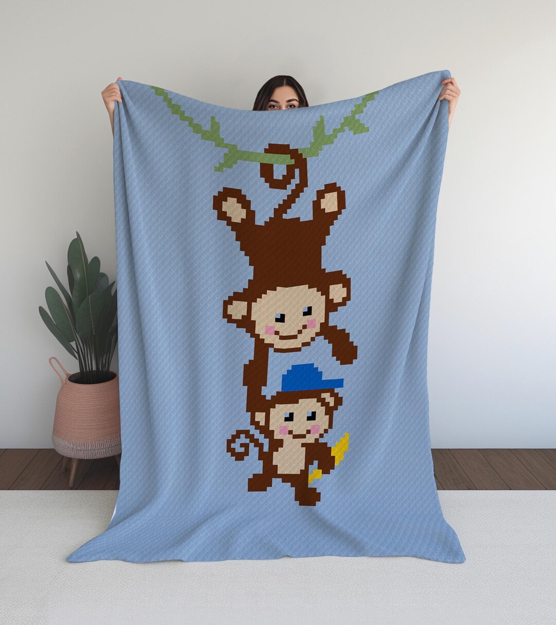 It's a Boy! C2C Blanket Crochet Digital Pattern - Etsy